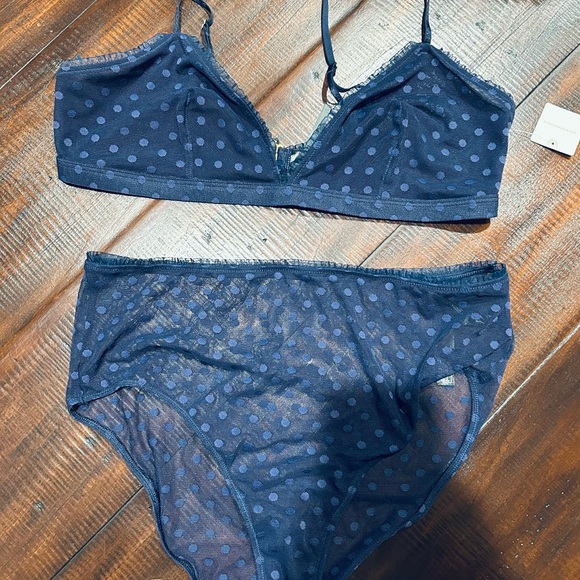 Anthropologie | Intimates & Sleepwear | Anthropologie Dark Navy Blue ...